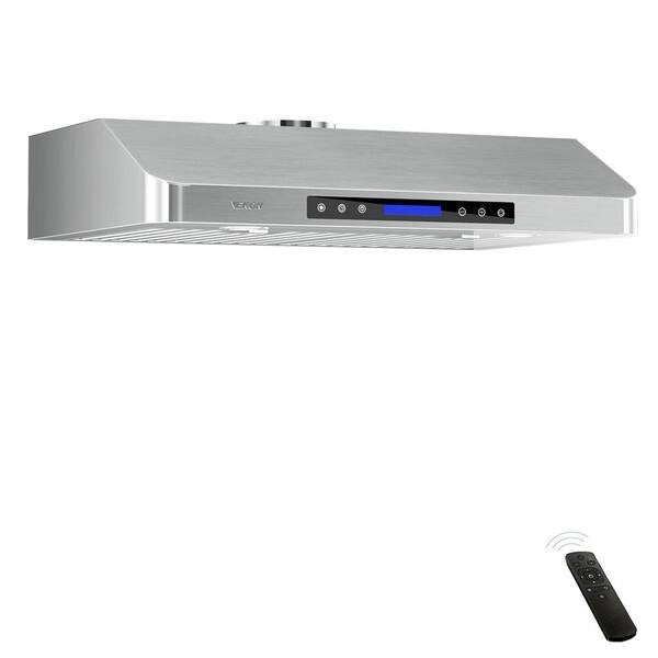 36 in. Ducted Under Cabinet Range Hood in Stainless Steel With 3-Watt ...