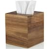 Clavie Square Acacia Wooden Tissue Box Cover in Acacia Wood HD-TBC-RW ...