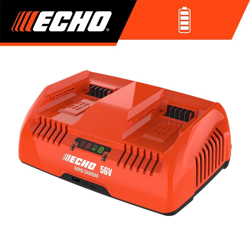 ECHO 56V Dual Port Rapid Fast Charger with On-Board LED Diagnostics and ...