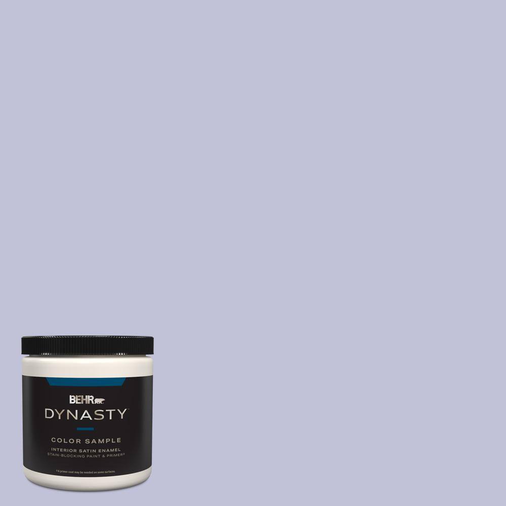 BEHR DYNASTY 8 oz. #M550-3 Foxglove One-Coat Hide Satin Enamel Stain ...