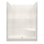 Aquatic Everyday 60 in. x 36 in. x 79 in. 1-Piece Shower Stall with ...