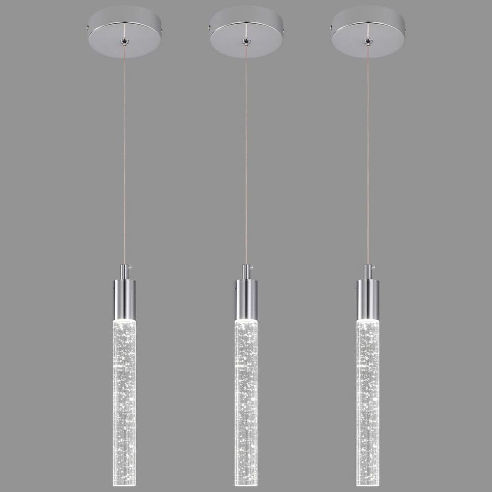 ZHLWIN Home Lighting 6W 1-Light Chrome 3-Pack Modern Dimmable ...