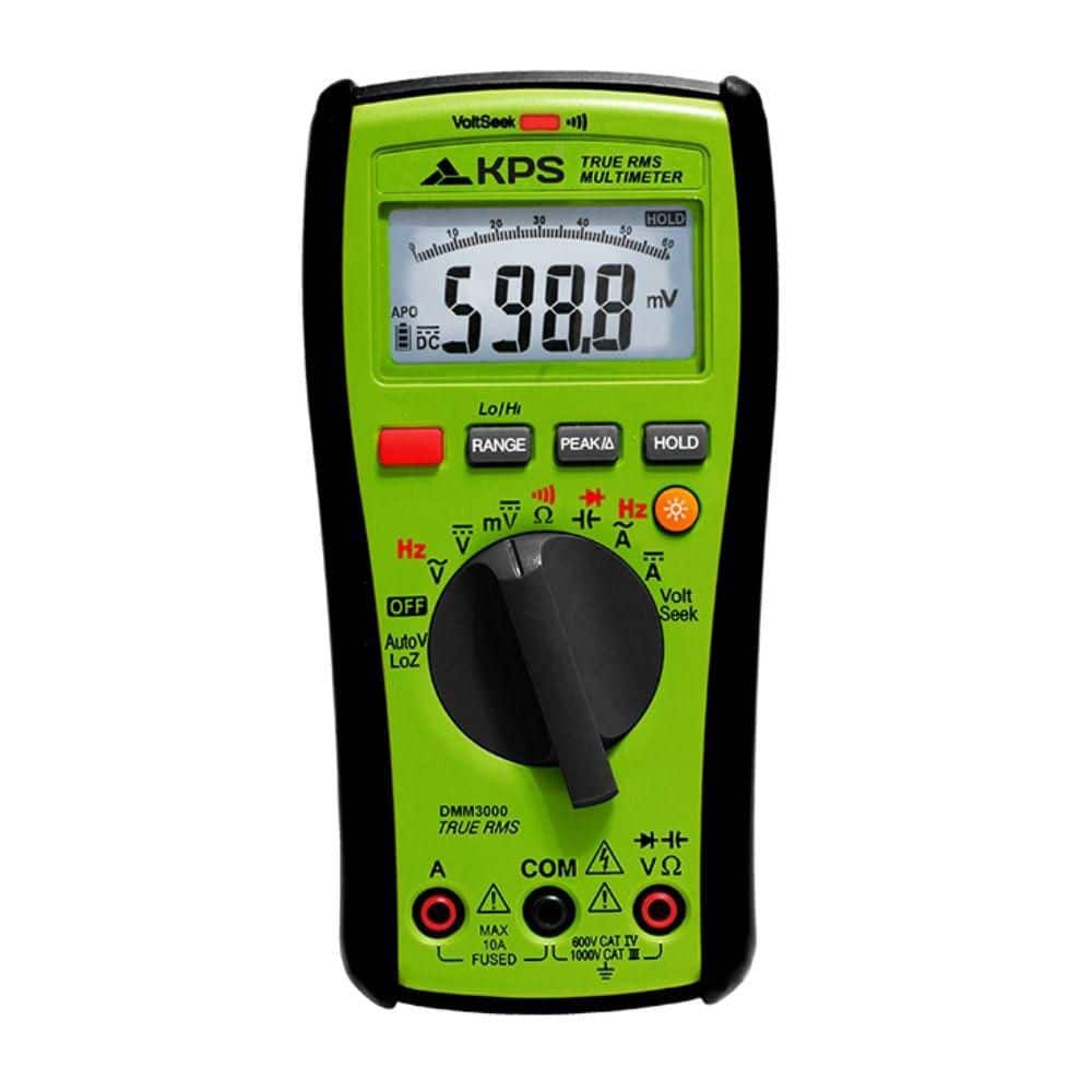 KPS DMM3000 TRMS Multimeter-1000V with NCV, Low-Pass Filter & Temp ...