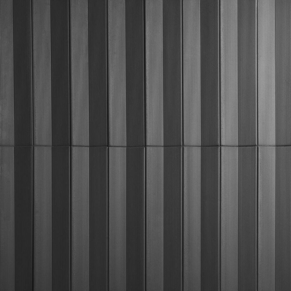 Ivy Hill Tile Level Concave Charcoal 3.95 in. x 15.74 in. Matte Ceramic ...