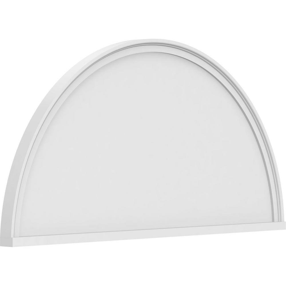 Ekena Millwork 2 in. x 46 in. x 23 in. Half Round Smooth Architectural ...