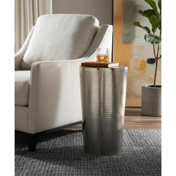 Reviews for Liv & Skye 12 in. Gold Circle Metal Tapered Base Cocktail ...