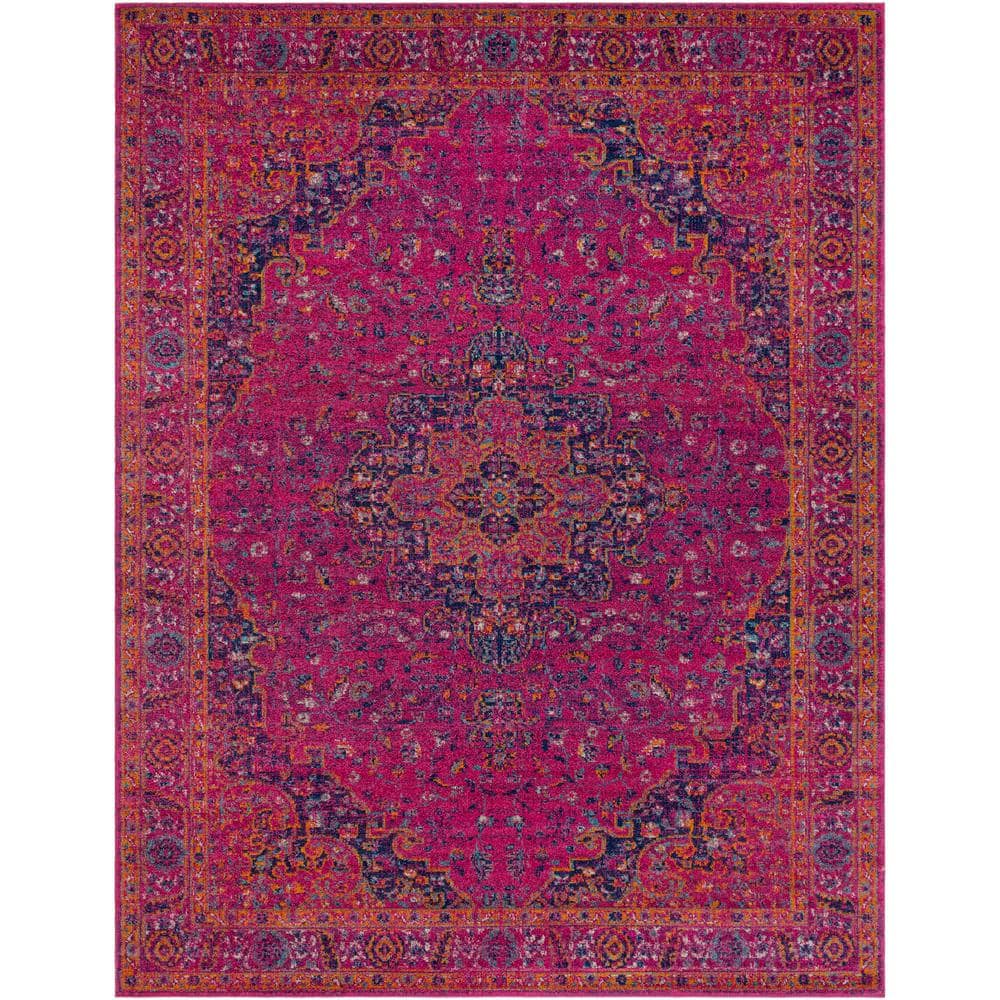 Livabliss Demeter Bright Pink 8 ft. x 10 ft. Indoor Area Rug ...
