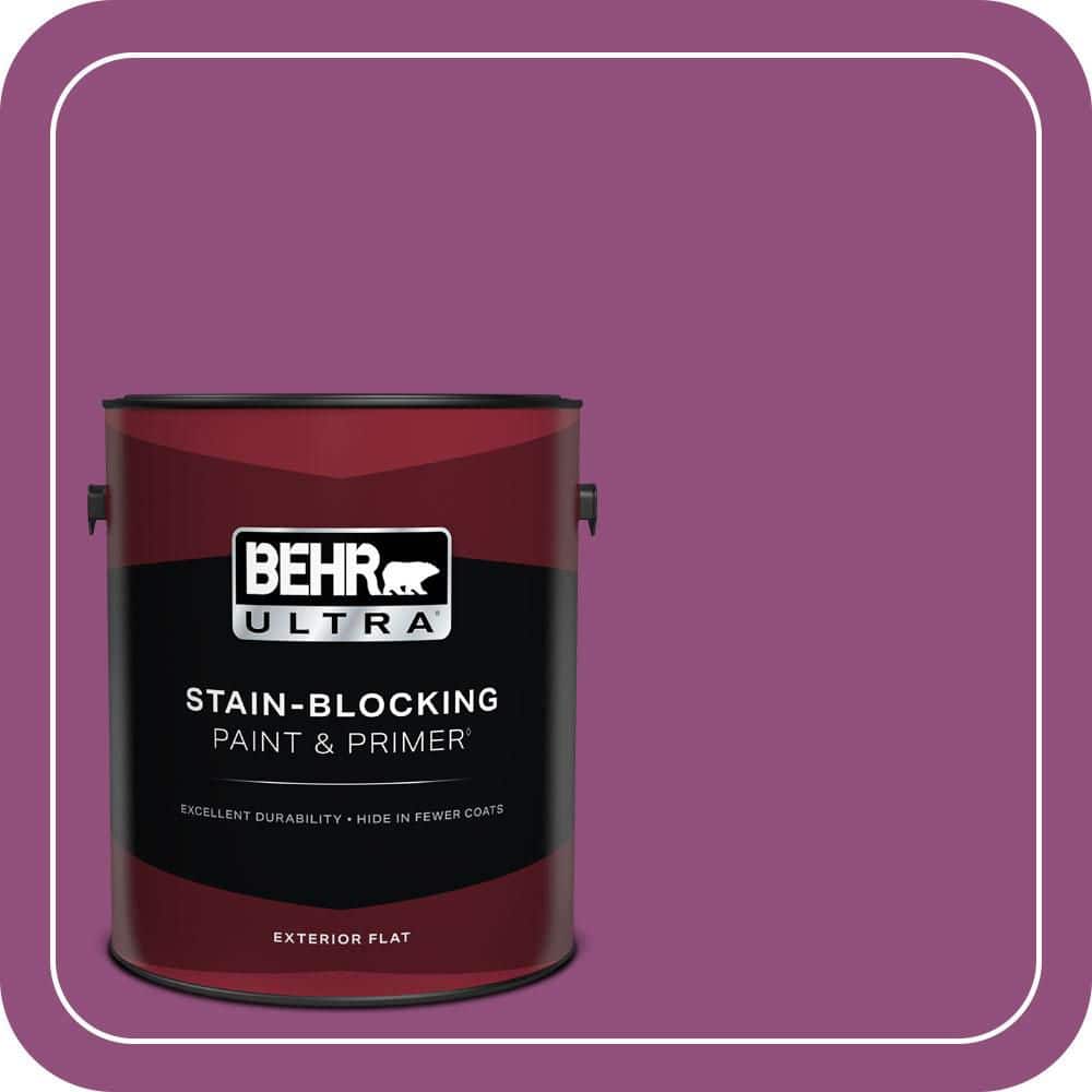 BEHR ULTRA 1 gal. #P110-7 XOXO Flat Exterior Paint & Primer 485301 ...