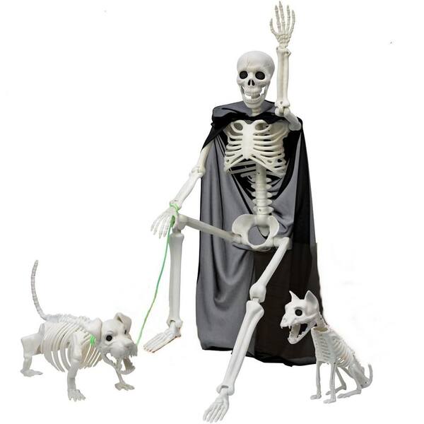 Skeleton Statue Halloween Decorations YNLIN177 - The Home Depot