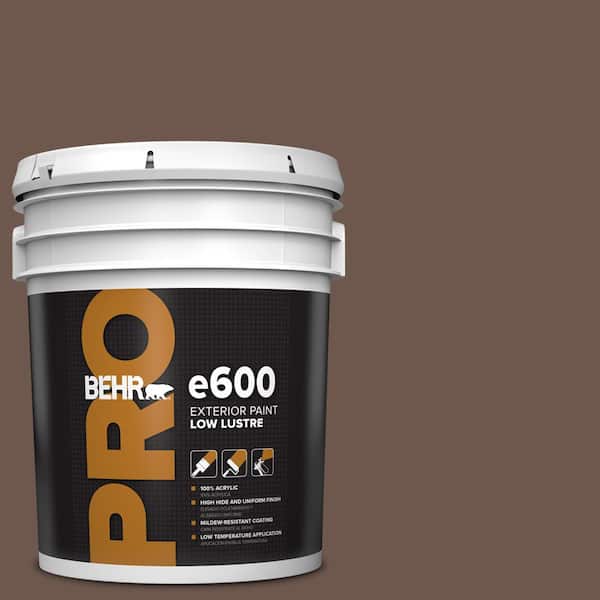 BEHR PRO 5 gal. #N170-6 Natural Bark Low Luster Exterior Paint PR62305 ...