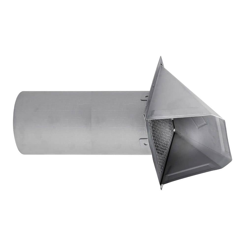Lambro 4 in. 26-Gauge Paint-Grade Galvanized Fresh Air Intake Vent with ...