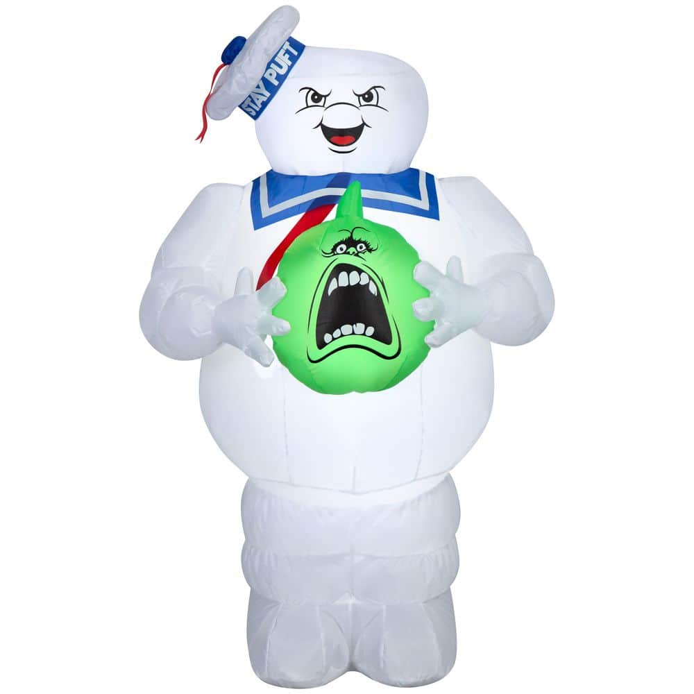 3.5 ft Airblown-Stay Puft with Pumpkin Halloween Inflatable G-555705 ...