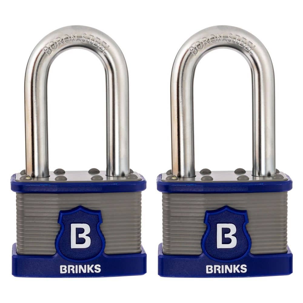 Brinks 2-in. (50 mm) Commercial-Grade Laminated Steel XT Keyed Padlock ...