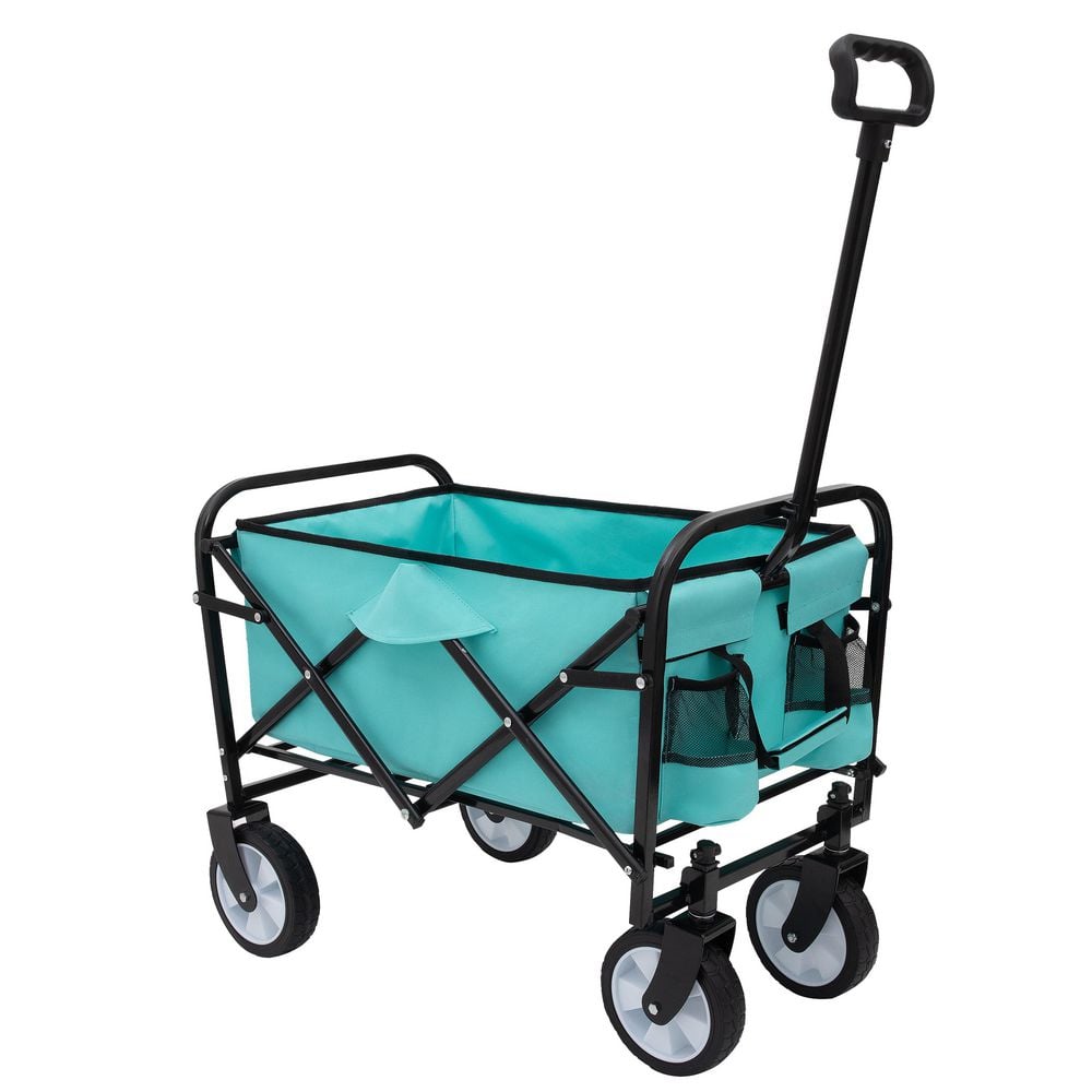 4 cu. ft. Blue 600D Oxford Fabric and Black Steel Expandable ...