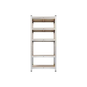 5-Tier Utility Shelves, Metal Storage Shelves Garage Shelving Unit ...
