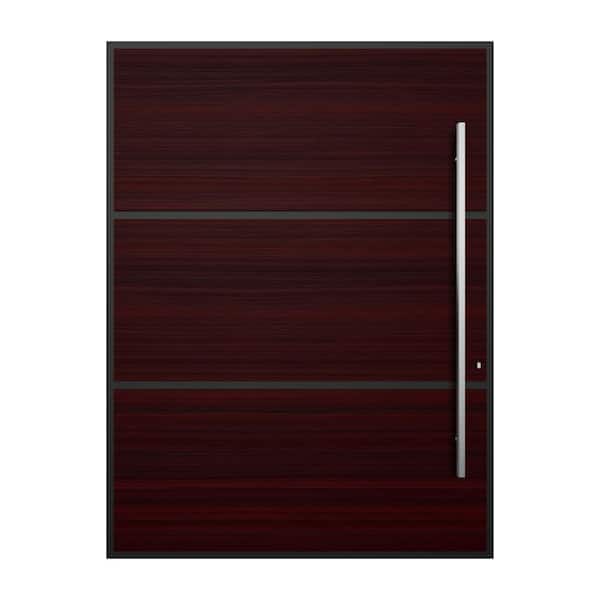 PANDA WINDOWS & DOORS 60 in. x 80 in. Lugano Bronze Aluminum Prehung ...