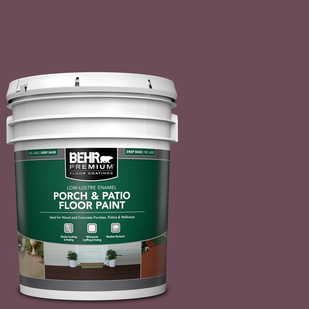 BEHR PREMIUM 5 gal. #PPU1-20 Spiced Plum Low-Lustre Enamel Interior ...