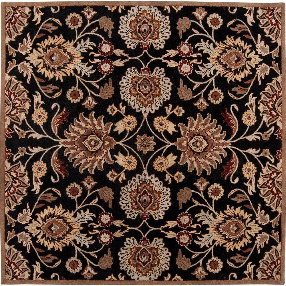Livabliss Artes Maroon 8 ft. x 8 ft. Square Area Rug Cristal-8SQ - The ...
