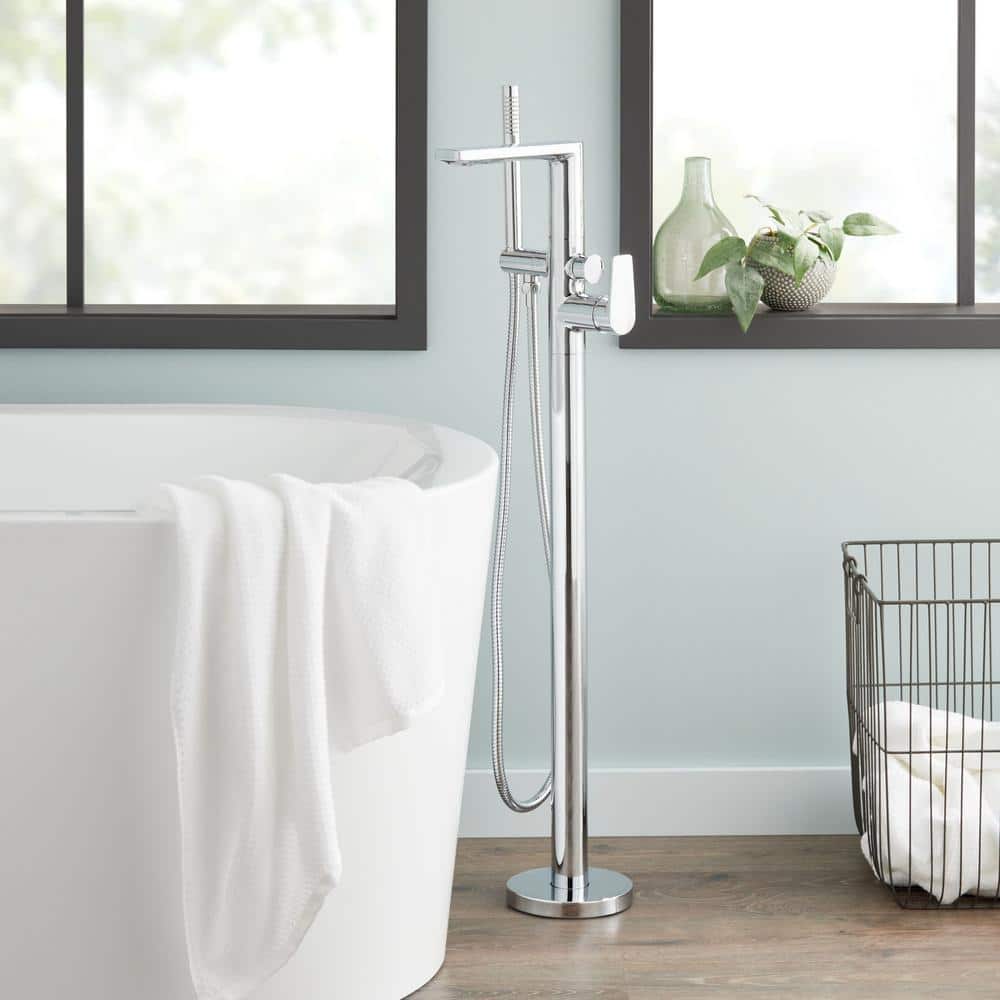 SIGNATURE HARDWARE Berwyn Single-Handle Freestanding Tub Faucet with ...