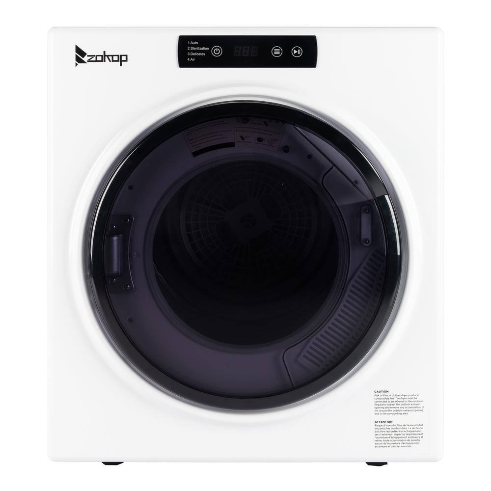 Karl home 3.5 Cu.Ft. Vented Front Load Compact Electric Dryer in White ...