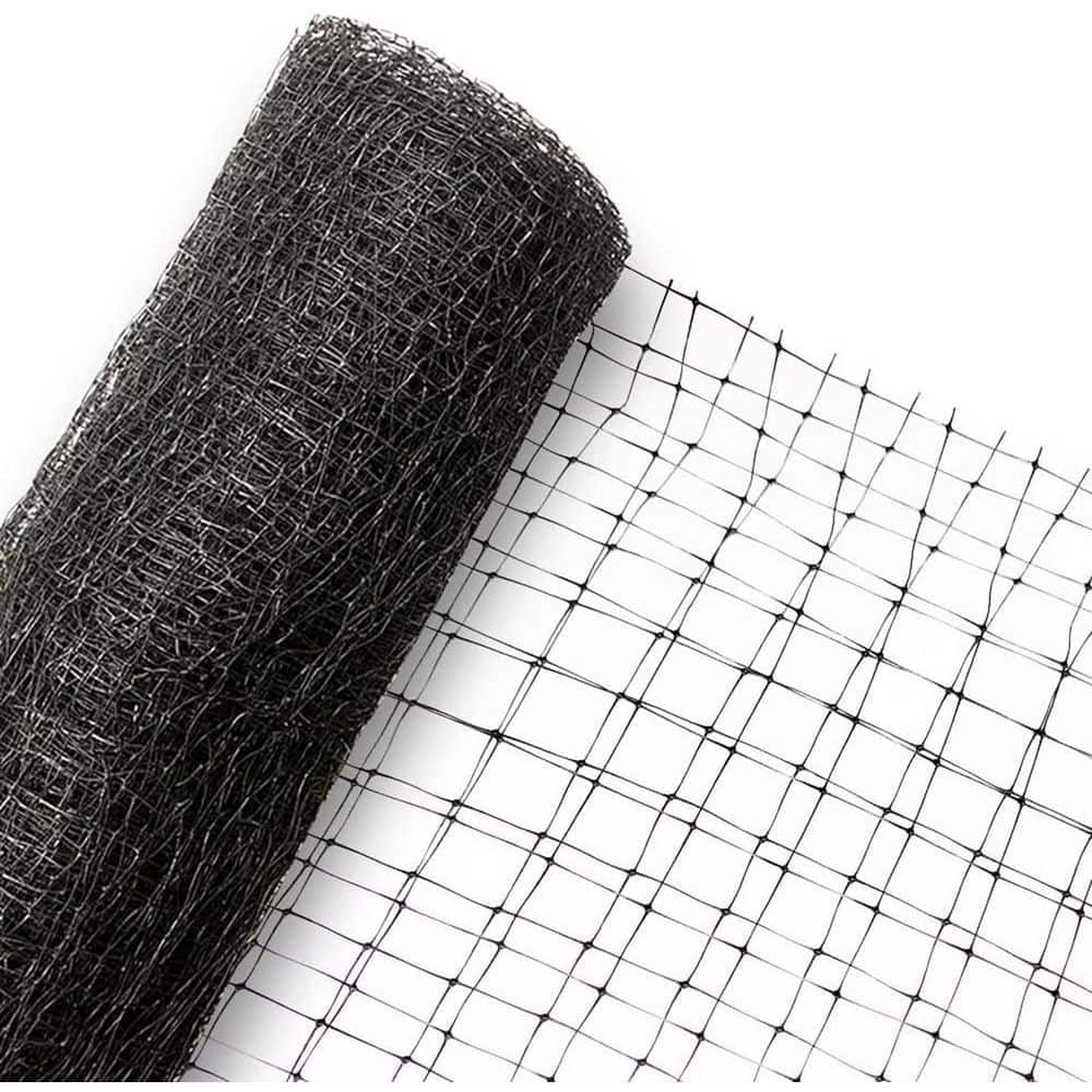 FAWEY TRED INC 96 in. Black Polypropylene Plastic Bird Netting Heavy ...
