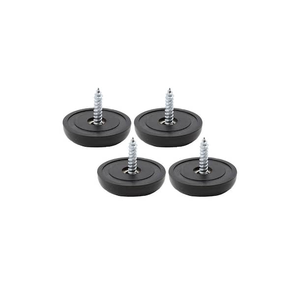 Everbilt 1-1/2 in. Black Heavy-Duty Anti- Skid Pads (4-Pack) 804534 ...
