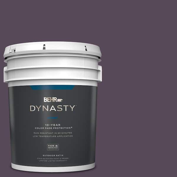 BEHR DYNASTY 5 gal. #M100-7 Deep Merlot Satin Enamel Exterior Stain ...