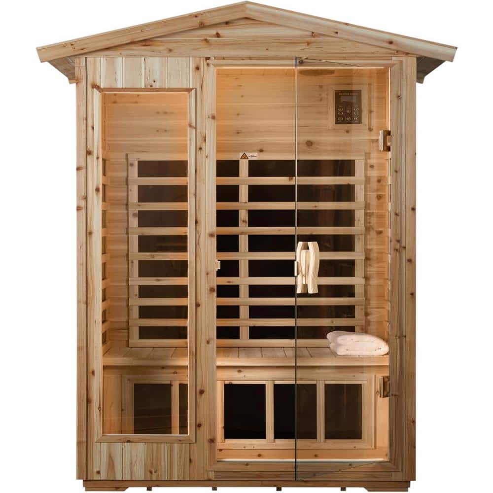 Reviews for Spygo Moray 1-2 Person Outdoor Fir Infrared Sauna with 8 Far-infrared Carbon Crystal ...