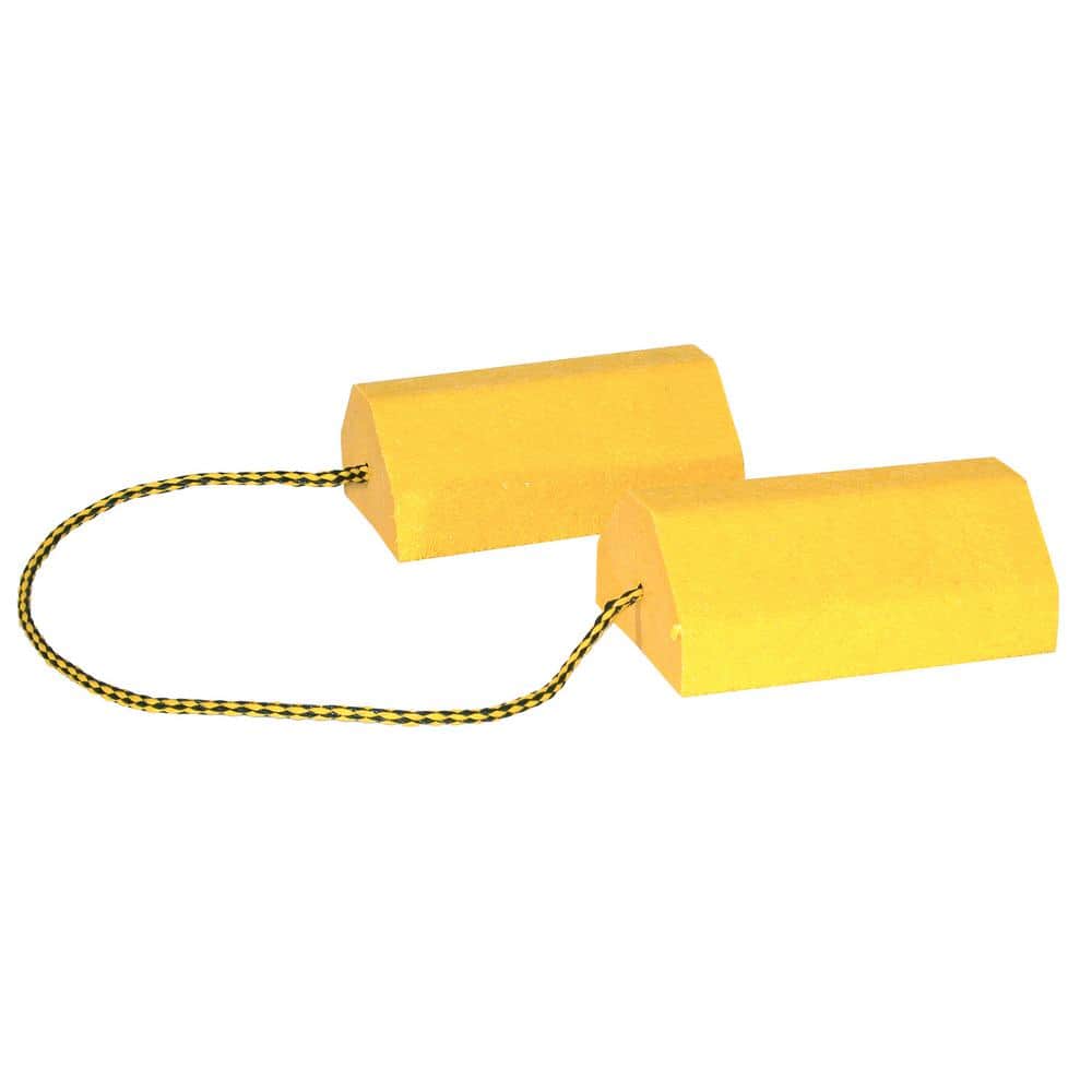 BUYERS PRODUCTS Composite Wheel Chock Set 9.5 in. x 6 in. x 4 in. with ...