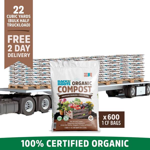 Back to the Roots 600 cu. ft. Organic Value Bulk Compost Soil Amendment ...