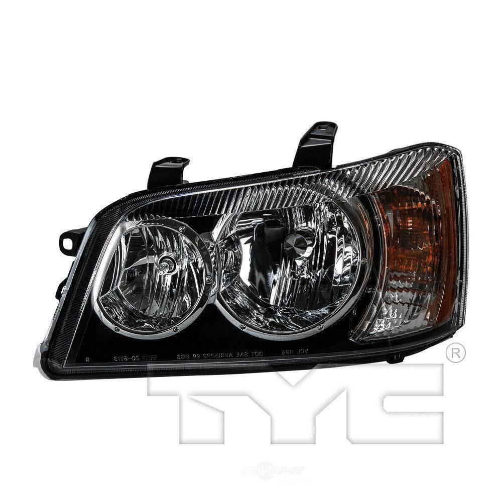 TYC Headlight Assembly 2001-2003 Toyota Highlander 2.4L 3.0L 20-6174-00 ...