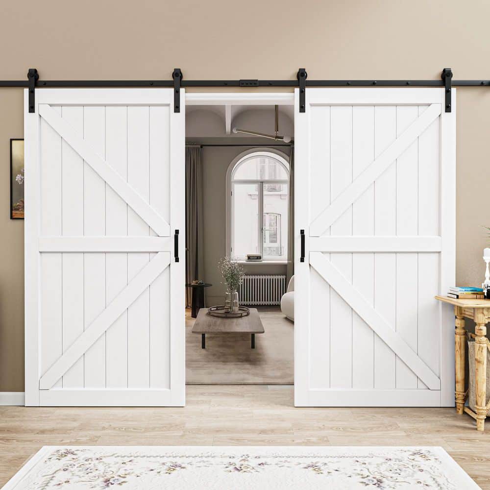ARK DESIGN 84 in. x 84 in. British K Shape White Primed MDF Assembly ...