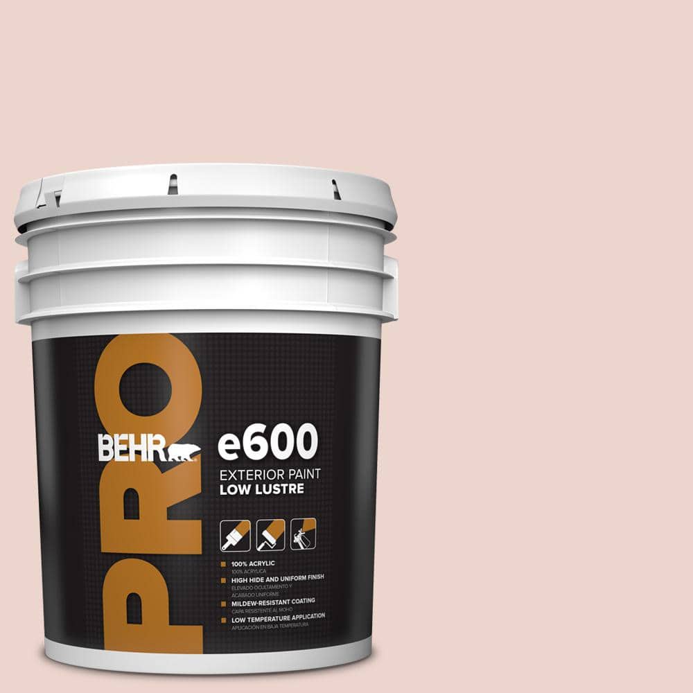 BEHR PRO 5 gal. #S170-1 Ole Pink Low Luster Exterior Paint PR62005 ...