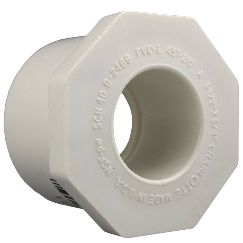 Charlotte Pipe 2 In X 3 4 In PVC Schedule 40 Reducer Bushing Charlotte Pipe 2 In X 3 4 In PVC Schedule 40 Reducer Bushing