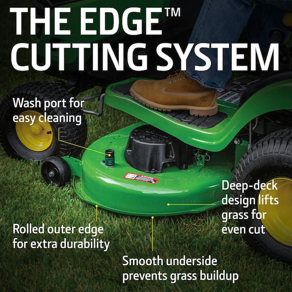 John Deere S140 48 in. 22 HP V-Twin Gas Hydrostatic Riding Lawn Mower BG21274 - The Home Depot