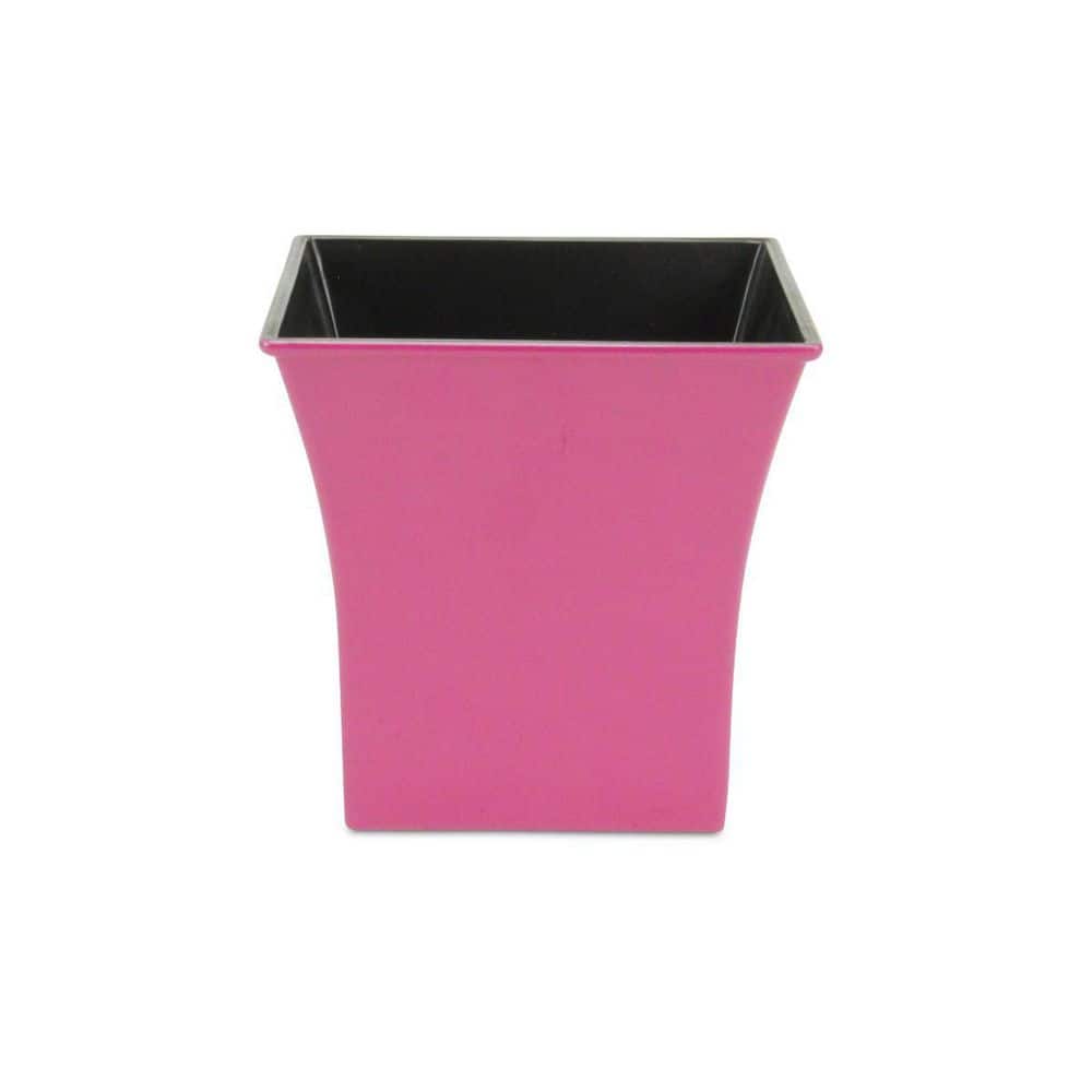 HomeRoots 7.25 in. W x 7 in. H Hot Pink Indoor/Outdoor Plastic ...