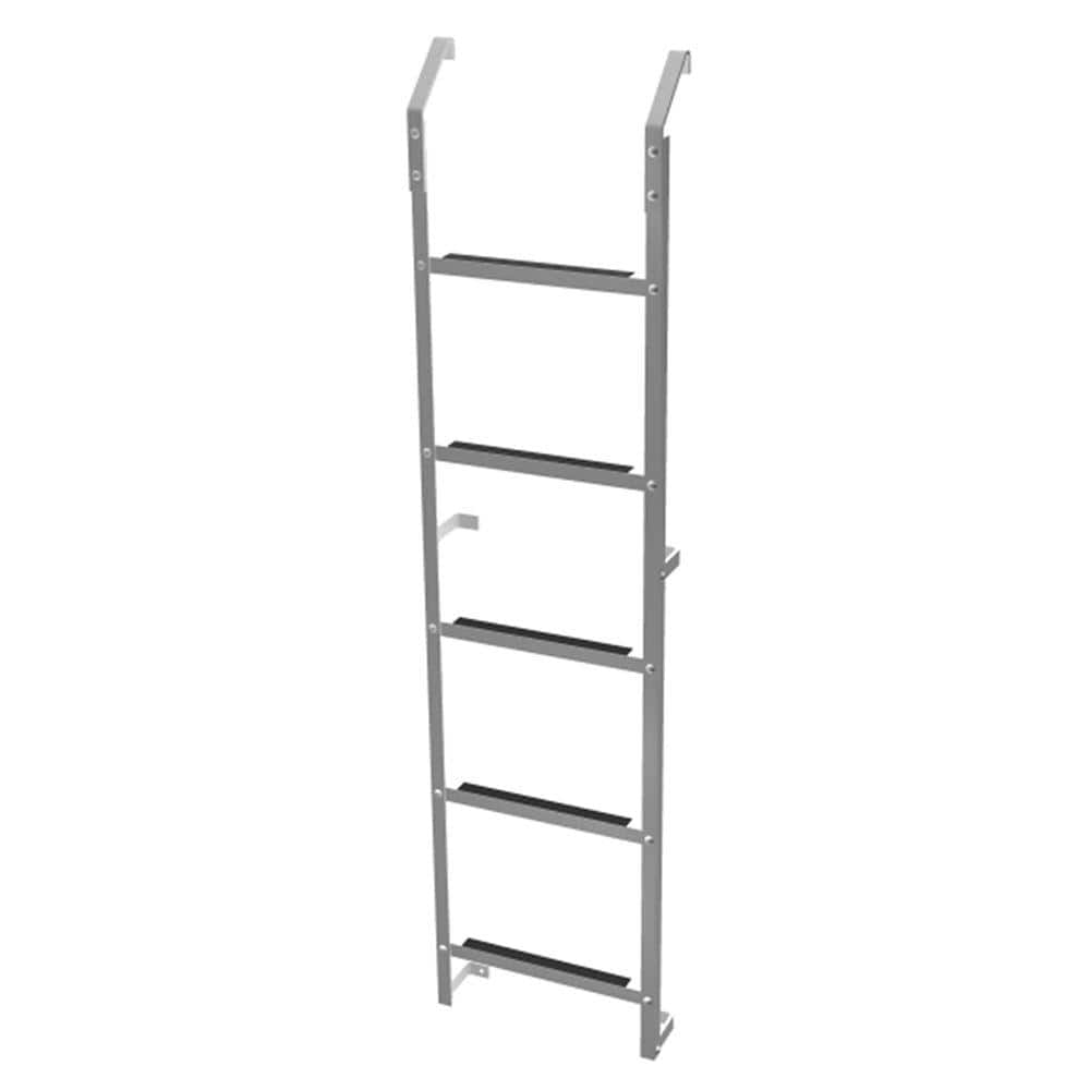 Ultra Protect 5-Step Aluminum Basement Window Well Egress Escape Ladder ...