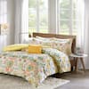 Intelligent Design Mona 5-Piece Multi Microfiber Full/Queen Floral ...