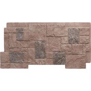 Ekena Millwork Castle Rock 49 in. x 1 1/4 in. Rockwall Stacked Stone ...