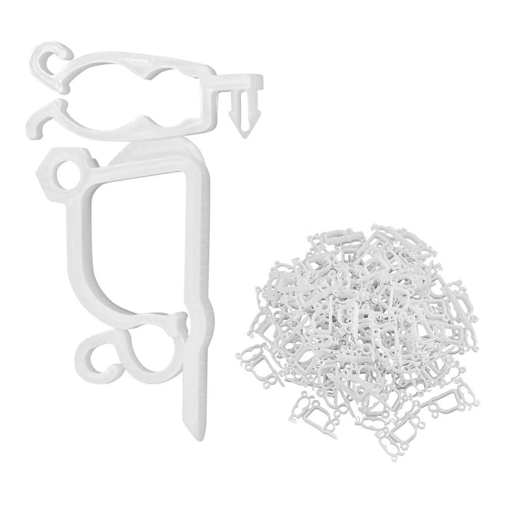 SKYSHALO Christmas Light Clips 200 Pack Weatherproof Holiday Outdoor ...