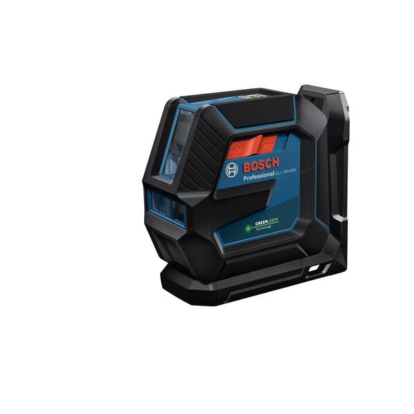 Bosch 100 ft. Green Self Leveling Line Laser Level with Li-Ion Battery ...