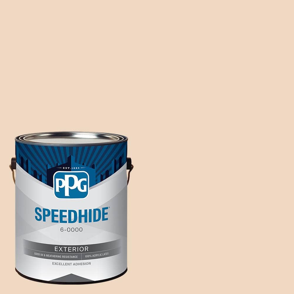SPEEDHIDE 1 gal. PPG1083-3 Oak Buff Semi-Gloss Exterior Paint PPG1083 ...