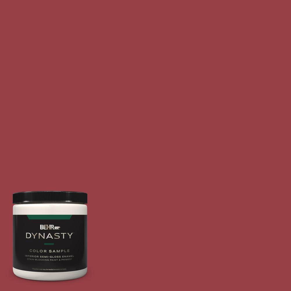 BEHR DYNASTY 8 oz. #140D-7 Classic Cherry Semi-Gloss Enamel Stain ...