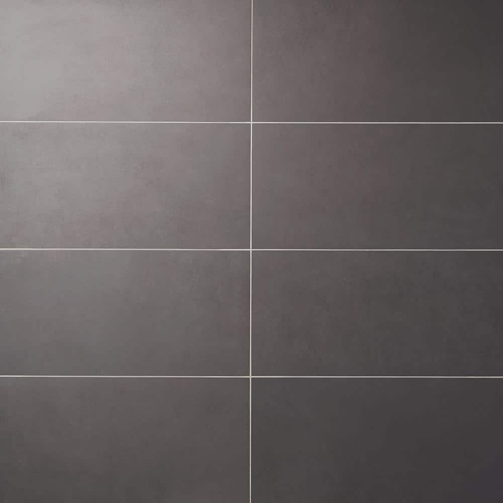 Ivy Hill Tile Technique Gray 4 in. x 0.43 in. Matte Porcelain Tile ...