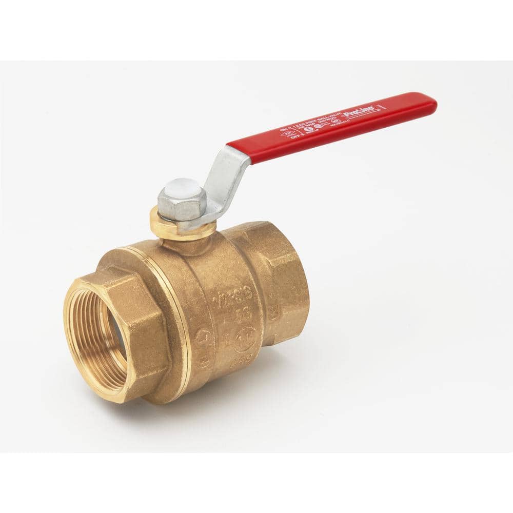 ProLine Series 1-1/4-in FIP Brass Ball Valve Series 7710T 107-406NL ...