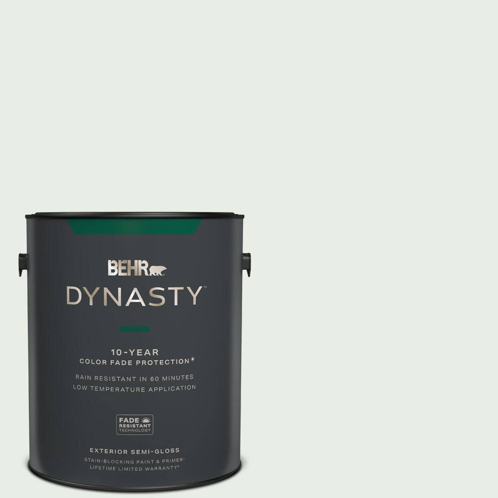 BEHR DYNASTY 1 gal. #700E-1 Dew Drop Semi-Gloss Exterior Stain-Blocking ...