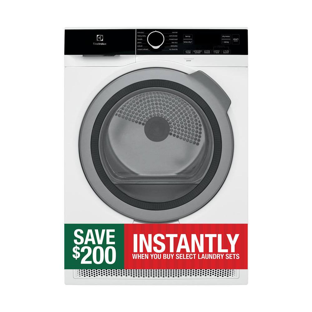 Electrolux 24 in. 4.0 cu. ft. Compact Stackable Electric Ventless Dryer ...