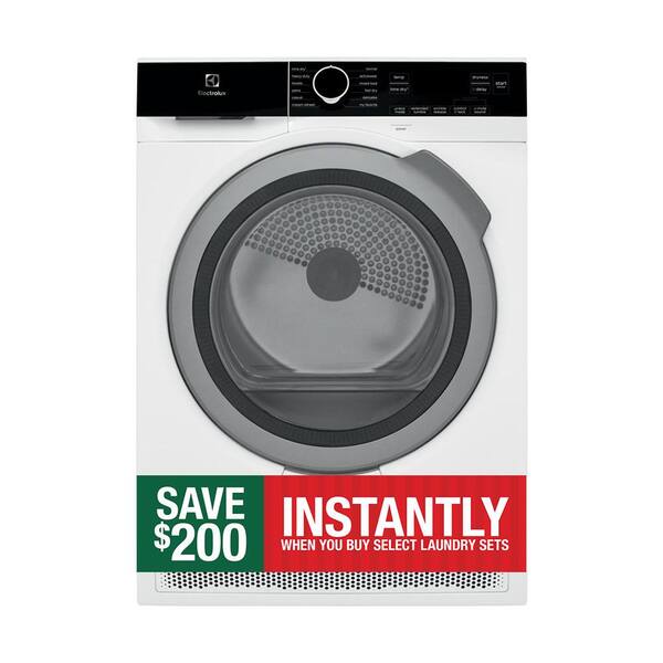 Electrolux 24 in. 4.0 cu. ft. Compact Stackable Electric Ventless Dryer ...