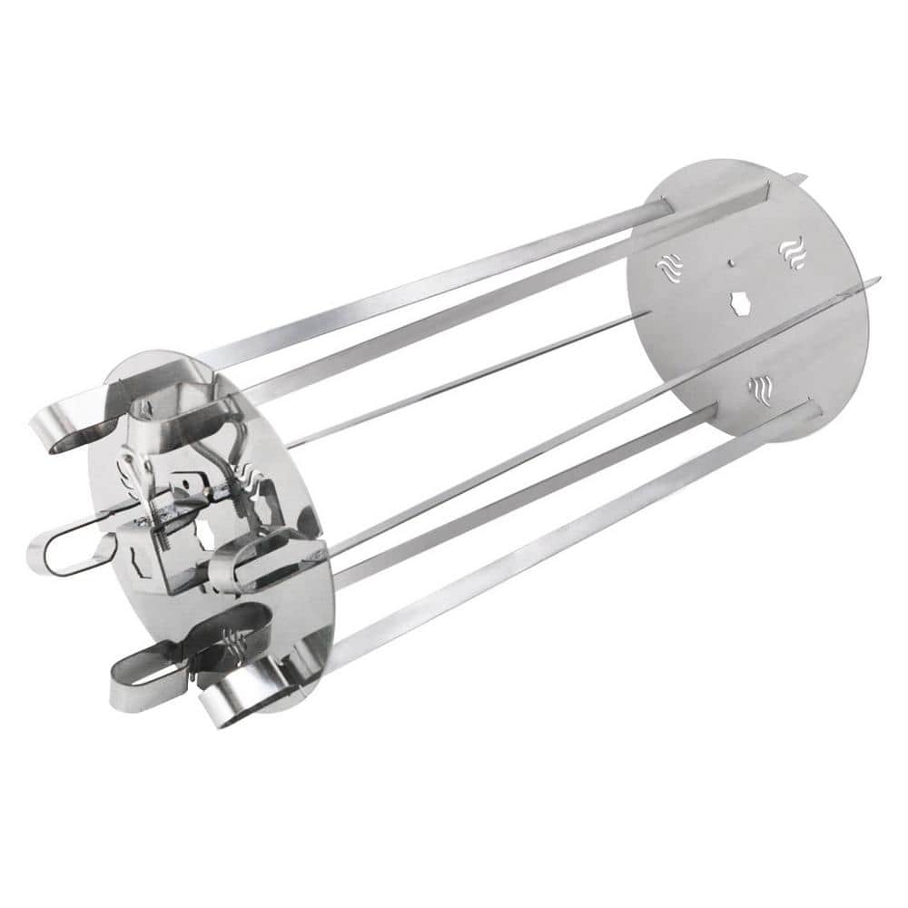 Hitechluxe Rotating Skewer Stainless Steel System Grilling Set ...