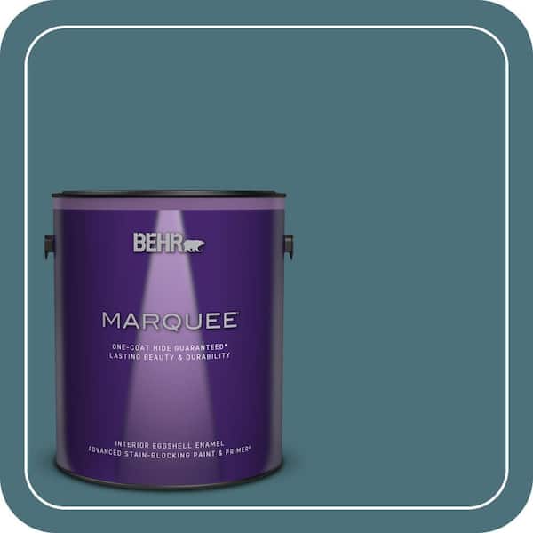 BEHR MARQUEE 1 Gal. #S450-6A River Rapids Eggshell Enamel Interior ...